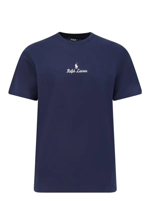Polo Ralph Lauren Logo Embroidered Crewneck T-shirt - Blue