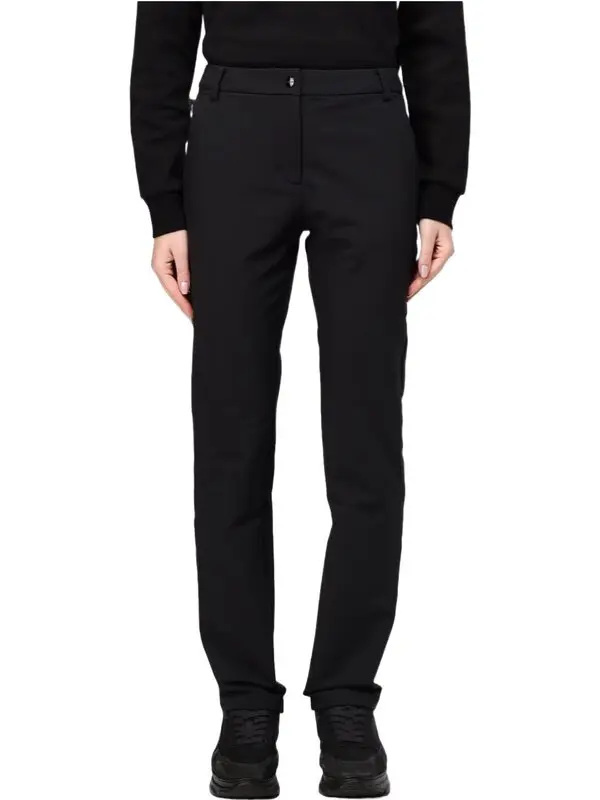 Duvetica Logo Detail Casual Pants - Black