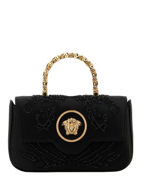 Versace Medusa-head Mini Top Handle Bag - Black