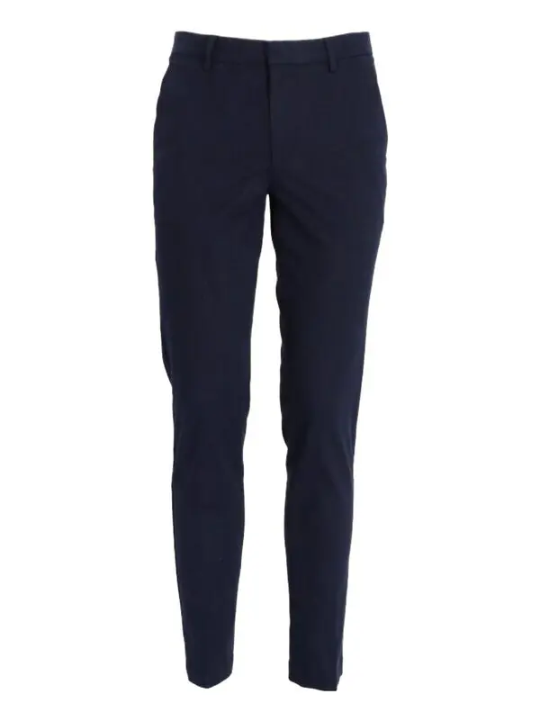 Hugo Boss Straight-leg Trousers With Logo Detail - Black
