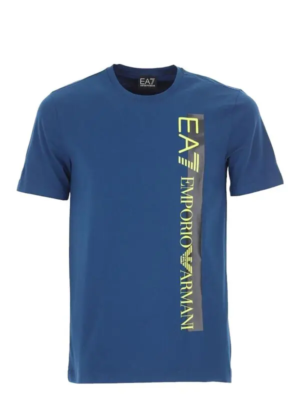 Emporio Armani Side Logo Short-sleeved T-shirt - Blue