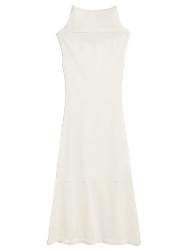 Our Legacy Off-the-shoulder Rib Knit Dress - White