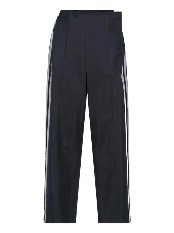 Y3 X Firebird Wide Leg Track Joggers With Logo Detail - Black