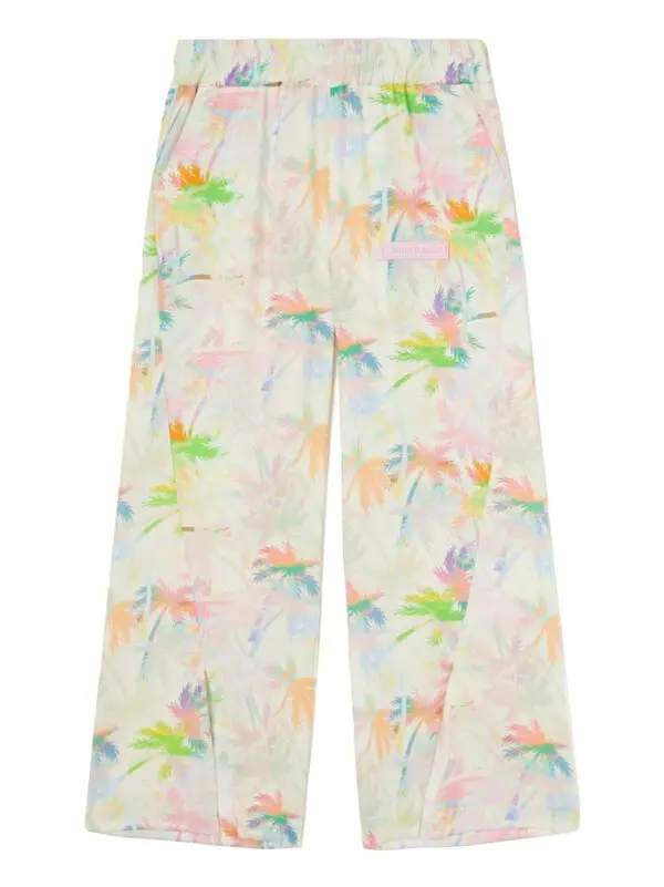 Palm Angels Palm Tree Print Trousers - White