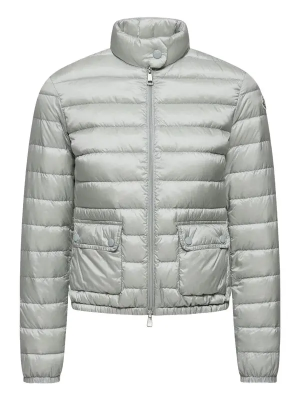 Moncler Lans Zip-up Short Padded Jacket - Grey