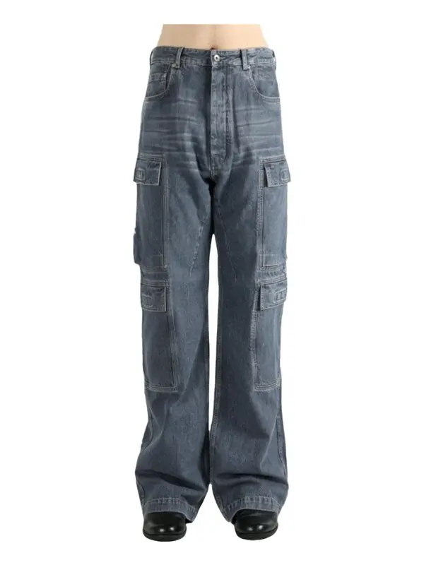Rick Owens Cargo Pockets Jeans - Black