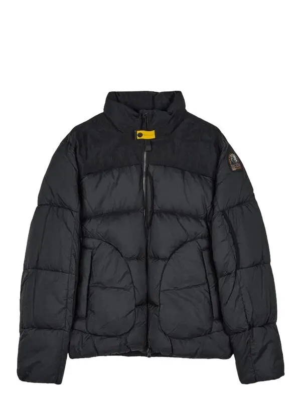 PARAJUMPERS Logo-stamped Quilted Down Jacket - Black