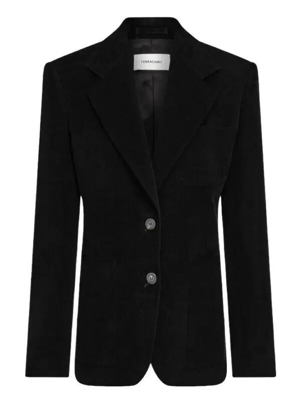 FERRAGAMO Corduroy Blazer - Black