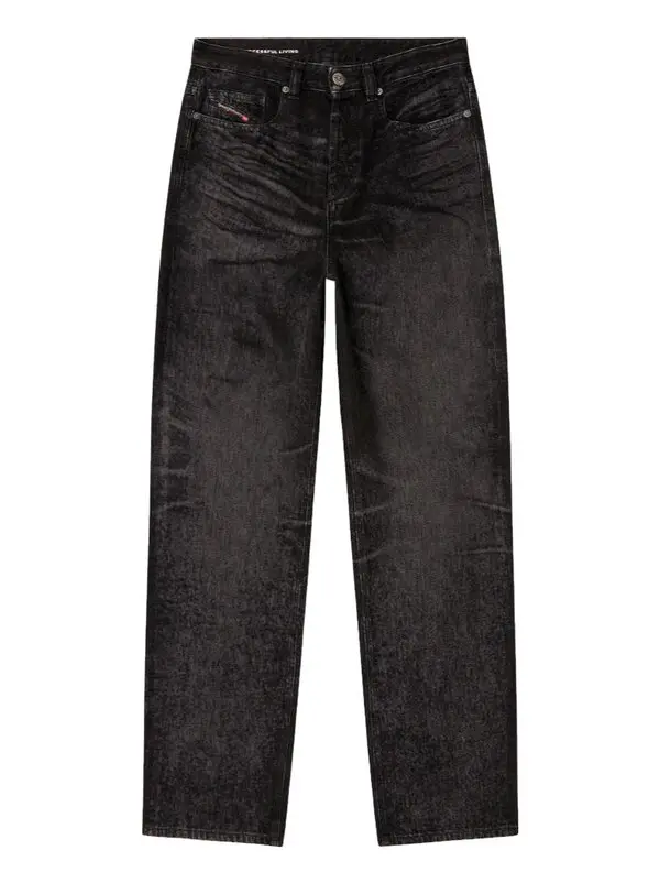 DIESEL® 2001 D-macro Relaxed Jeans - Black/dark Grey
