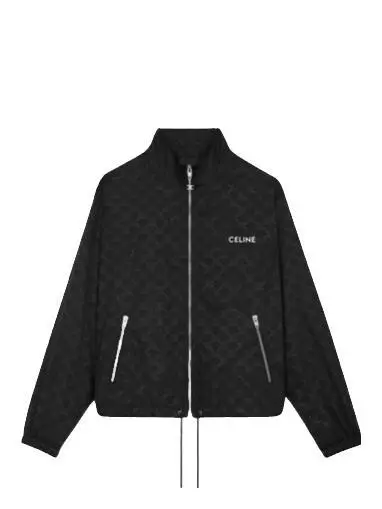 Celine Monogram Nylon Blouson Jacket - Black