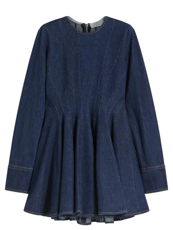 Sportmax Aereo Mini Denim Dress - Night Blue