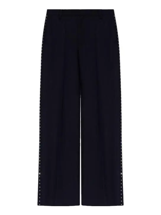 Zadig&Voltaire Stud-detailed Tailored Trousers - Navy Blue