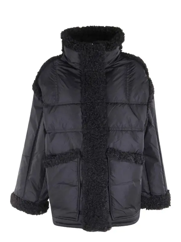 STAND STUDIO Dorothy Funnel Neck Puffer Jacket - Black