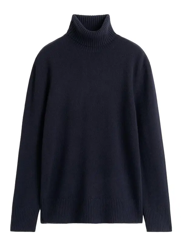 TOTEME Roll Neck Long Sleeved Jumper - Navy