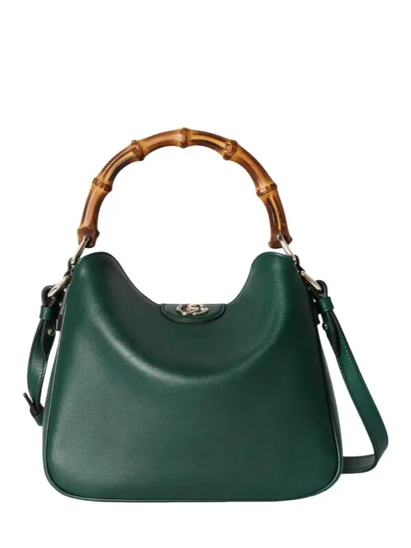 Gucci Diana Small Shoulder Bag With Bamboo Handle - Green