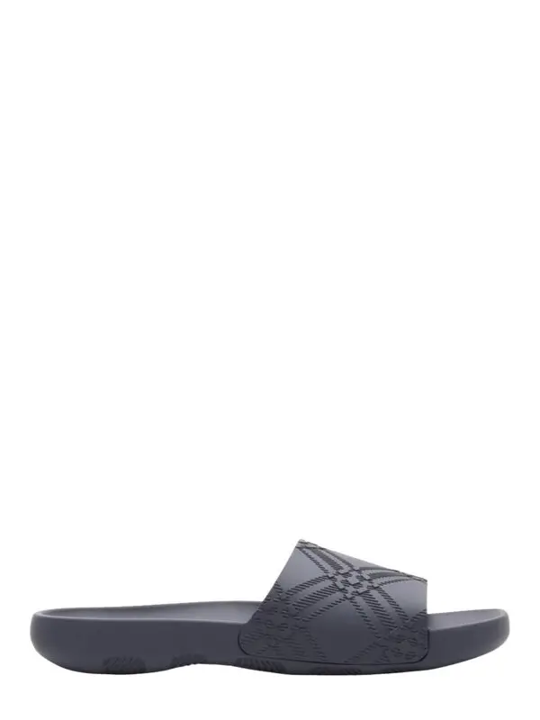 Burberry Embossed Check Dive Slides - Magnet