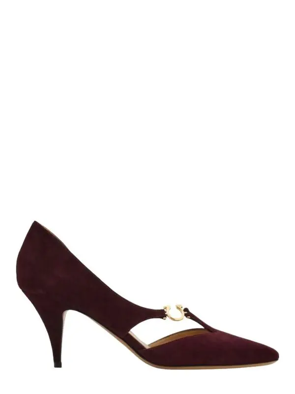 FERRAGAMO 70mm Gancini Detail Pumps - Niu Xuexue