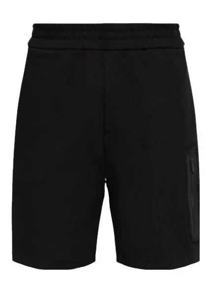 Moncler Logo Patch Shorts - Black