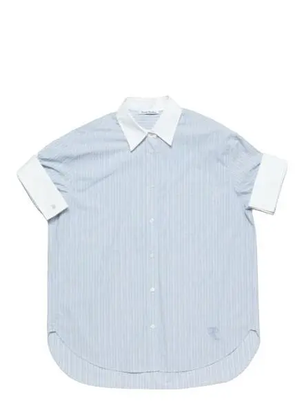 Acne Studios Striped Button-up Shirt - Blue/white