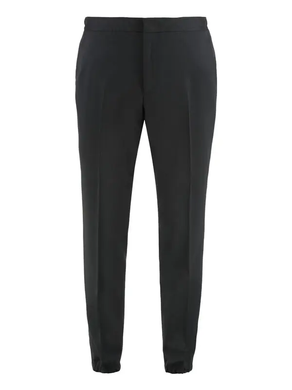 Zegna Straight-leg Tailored Trousers - Black