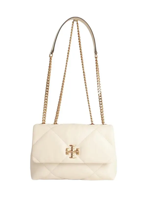 Tory Burch Small Kira Diamond Quilt Convertible Shoulder Bag - Nude