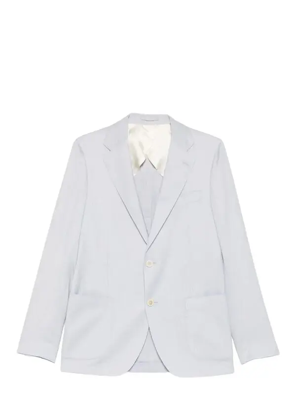 LARDINI Patch-pocket Jacket - Blue