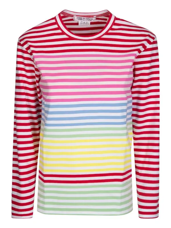 Comme Des Garçons Striped Long Sleeve T-shirt - Multicolor