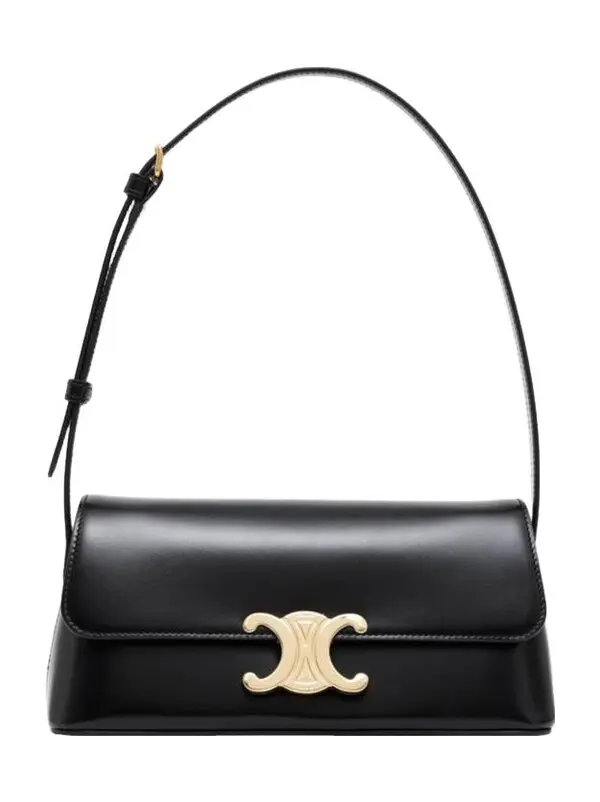 Celine Flap Shoulder Bag - Black