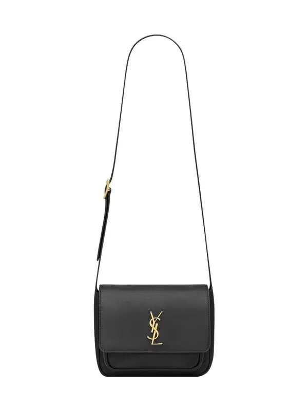 Saint Laurent Niki Logo Plaque Satchel Bag - Black