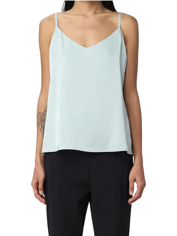 TWINSET Spaghetti Strap Satin Top - Multicolor