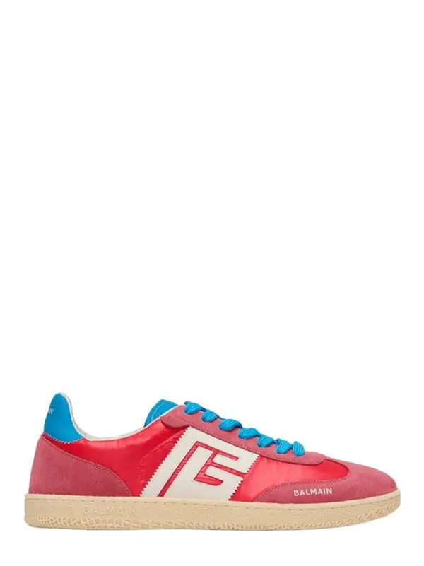 Balmain Round Toe Lace-up Sneakers - Multicolor