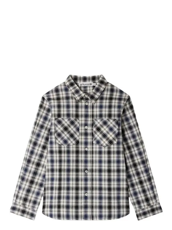 Bonpoint Altman Checked Pocket Shirt - Indigo