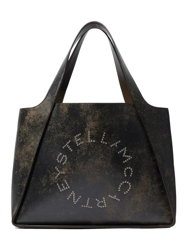 Stella McCartney Aged Effect Tote Bag - Black