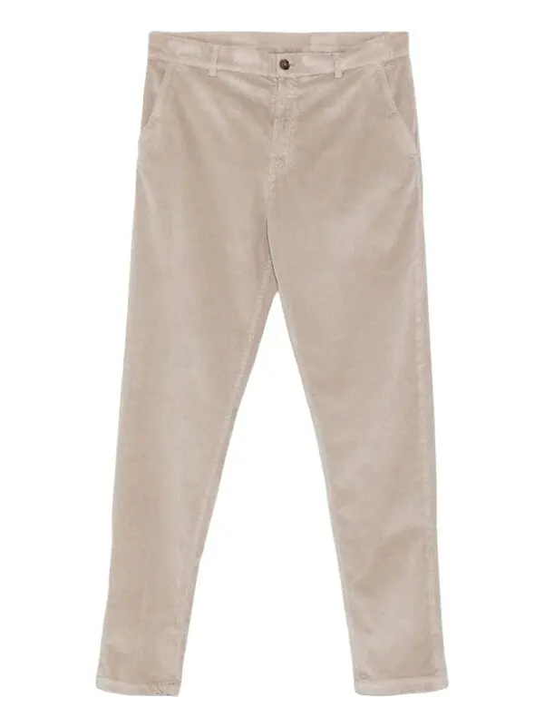 Canali Corduroy Trousers - Nude