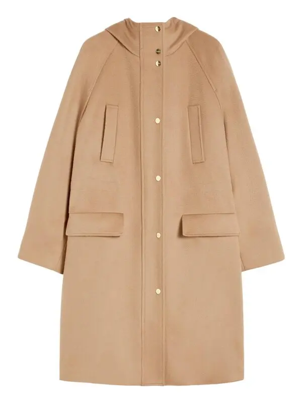 Max Mara Hooded Long Parka - Camel