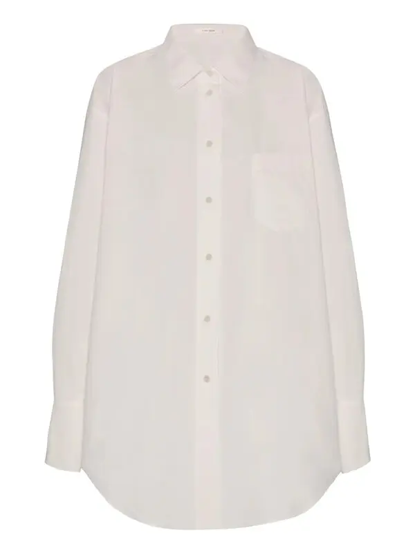 THE ROW Long-sleeved Buttoned Shirt - White