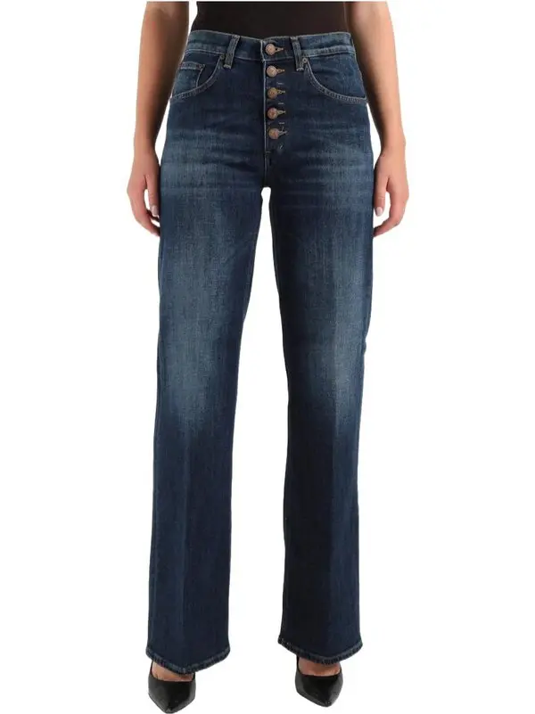 DONDUP Jacklyn Wide-leg Jeans - Black