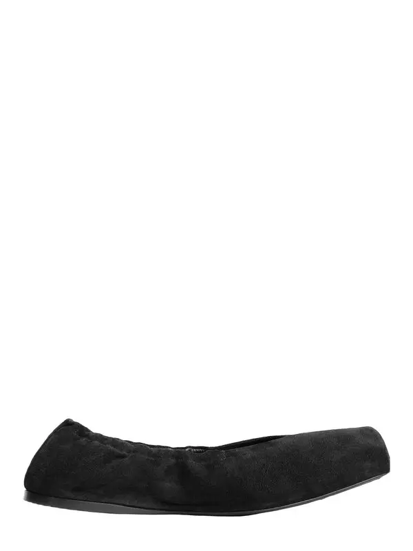 Alaïa Square Ballet Flats - Black