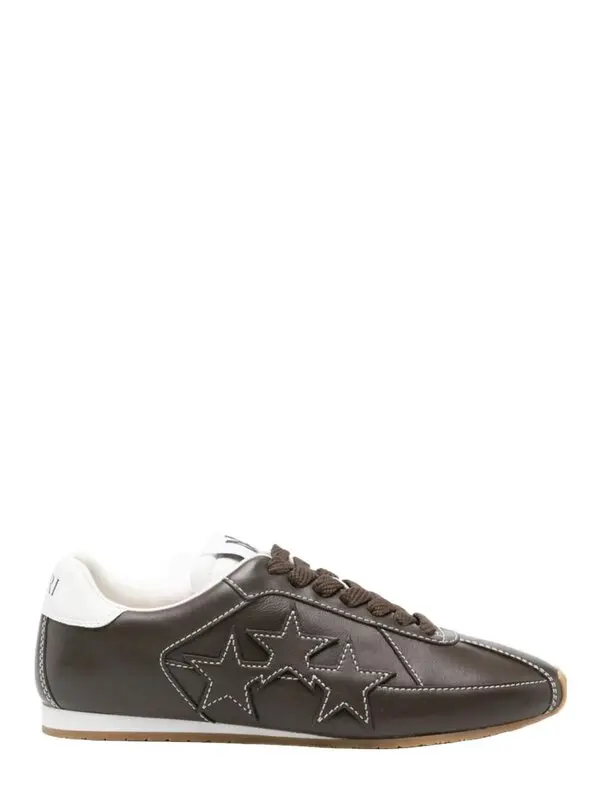 Amiri Pacific Flat Leather Sneakers - Black