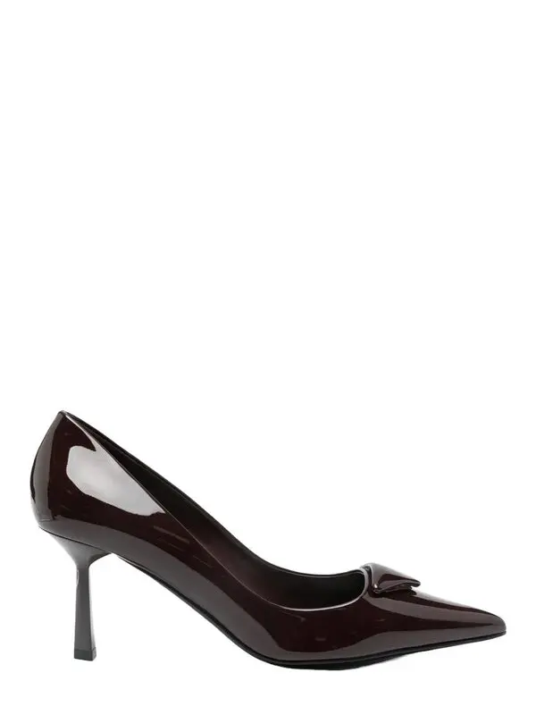 Prada 70mm Patent Leather Pumps - Red
