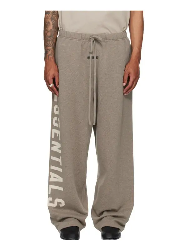 Fear Of God Logo-print Drawstring Track Pants - Gray