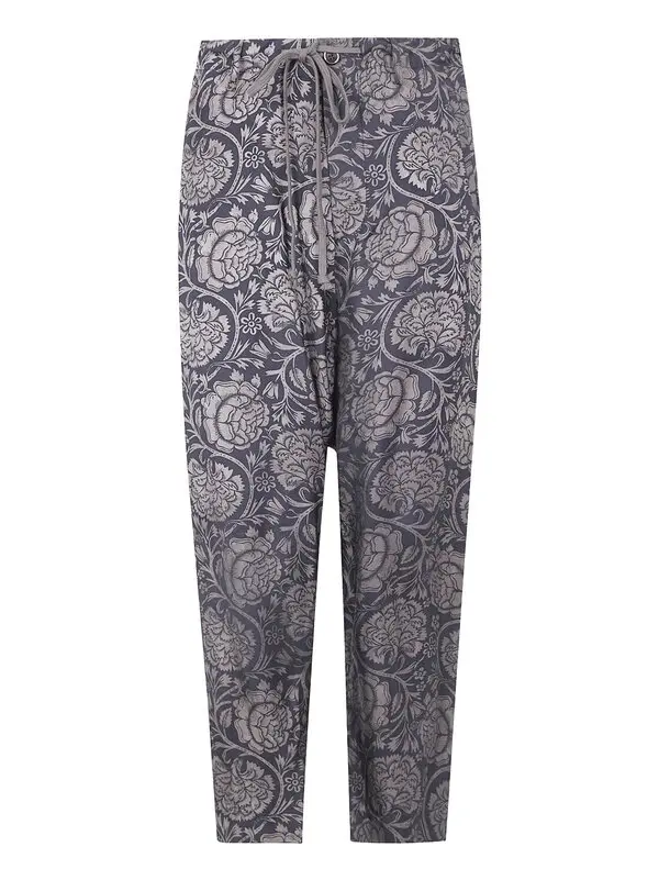UMA WANG Perch Moulay Printed Trousers - Black Tan