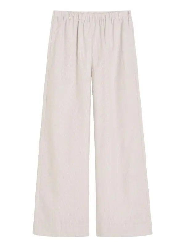BY MALENE BIRGER Cabello Striped Wide-leg Trousers - White