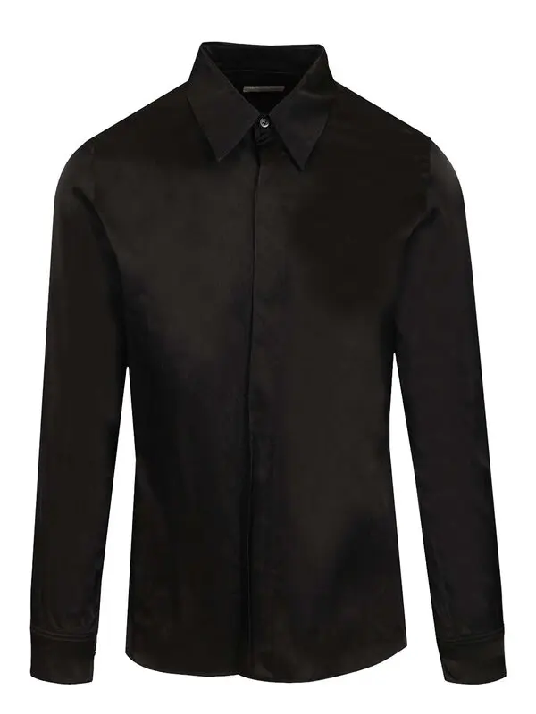 Dries Van Noten Carvies Long-sleeve Shirt - Black
