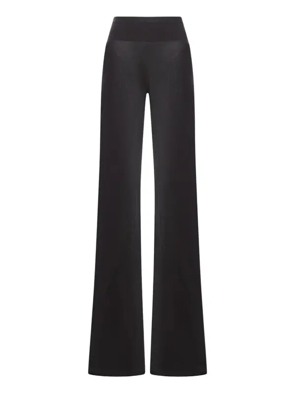 Rick Owens High-waist Wide-leg Trousers - Black