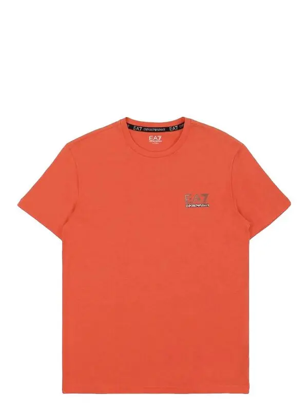 EA7 Round Collar Logo T-shirt - Orange