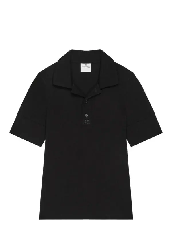 COURREGES Courrèges Signature Polo Shirt - Black