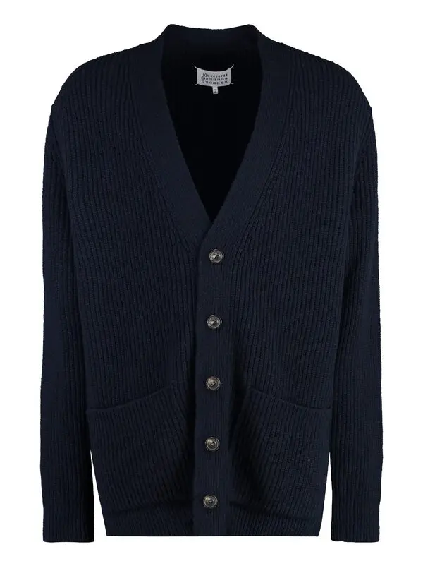 MAISON MARGIELA Buttoned Long-sleeved Cardigan - Black