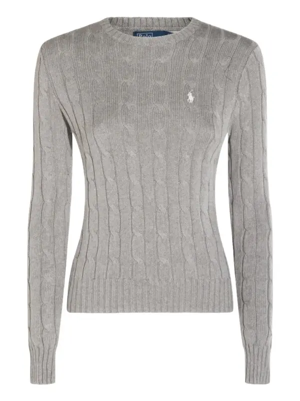 Polo Ralph Lauren Cable-knit Crew Neck Jumper - Grey