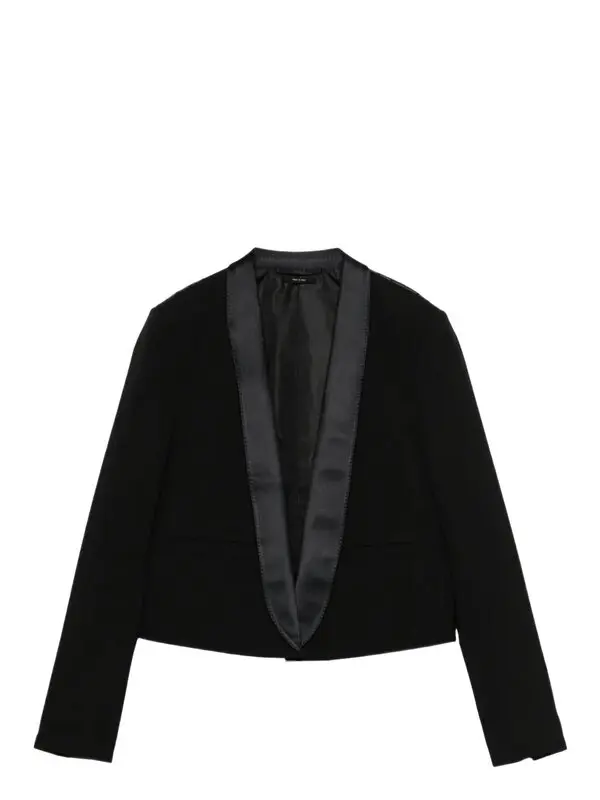 TOM FORD Long Sleeved Satin-trim Blazer - Blackdeep Blue Navy